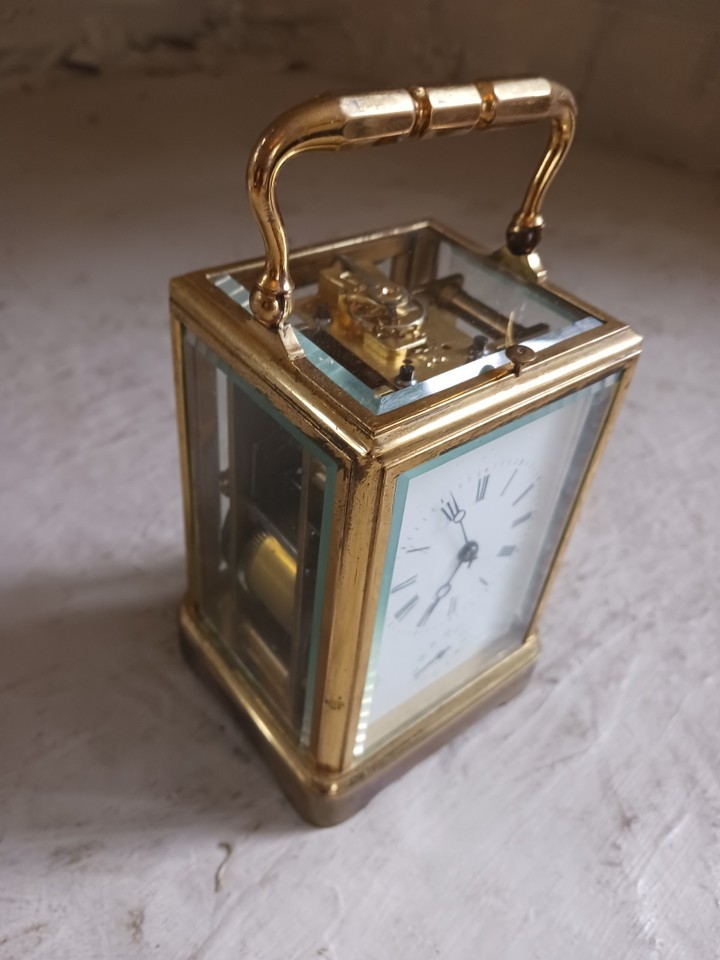 Antique Brass Cased Carriage Clock. Repeater | eBay