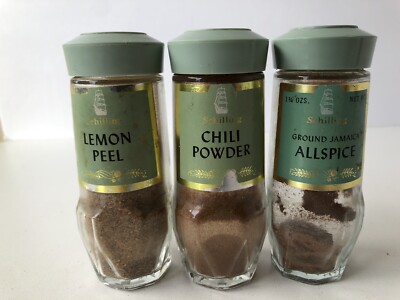 McCormick Schilling Green Label and Lids Spice Jars Lot of 3 | eBay