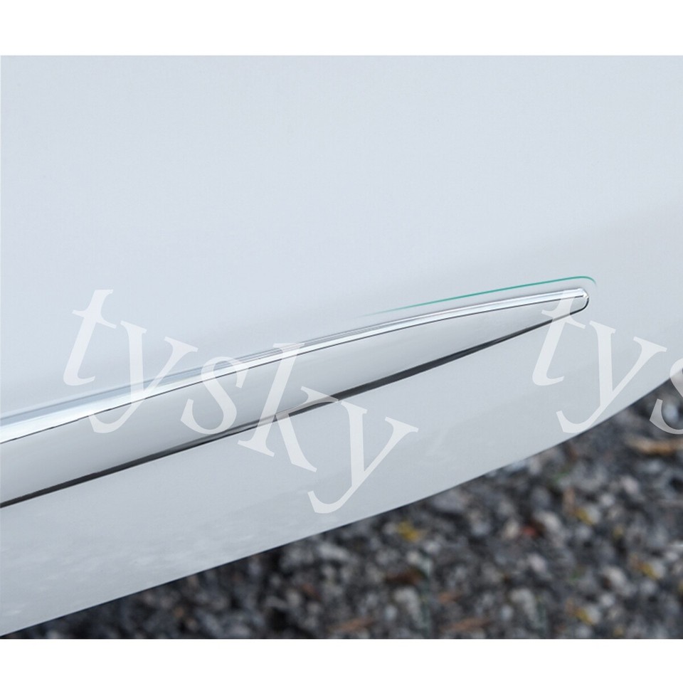 ABS Chrome Body Door Molding Trim Sill Cover Guard Protect Strips Car ...
