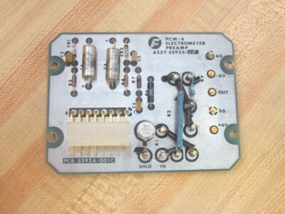 Fife PCM-6 Electrometer PreAmp Card PCM6 52925 52925-2F | eBay