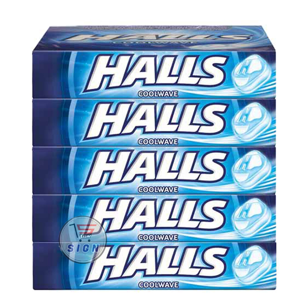 HALLS SWEETS CHERRY MENTHOL, HONEY - LEMON, COOLWAVE, MILD SPEARMINT ...