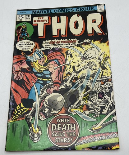Marvel the Mighty Thor #241 When Death Sails the Stars 1975 | eBay