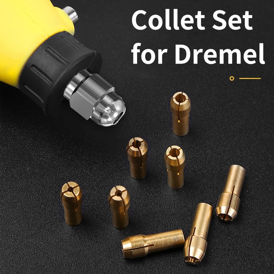 Drill Chuck Collet Set for DREMEL Drill Bit Chuck Shank Rotary Tool ...