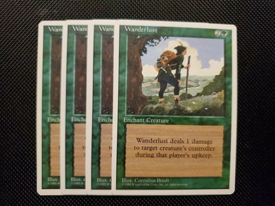 MTG Magic 4x Wanderlust 4th Edition LP | eBay
