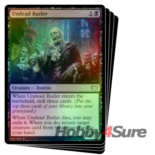 Foil Undead Butler X4 M/NM Magic: The Gathering MTG Innistrad: Crimson ...