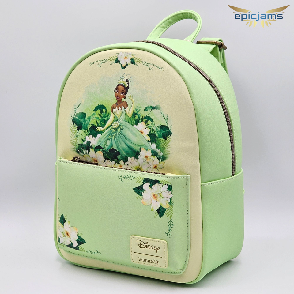 Loungefly Disney The Princess And The Frog Tiana Floral Green Mini ...