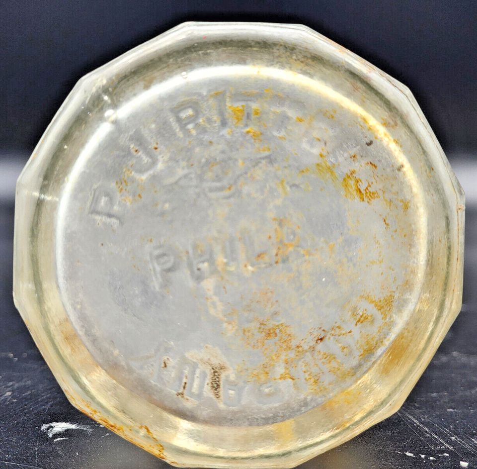 1940's P.J. RITTER Company Phila PA - Clear 9" Ketchup/Soda Bottle Barn ...