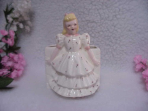 Florence Ceramics -Flower Holder - PATSY -Very Cute - 6" Excellent ...