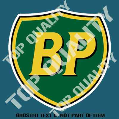 VINTAGE BP PETROLEANA Decal Sticker Vintage PETROL OIL Hot Rod Rat Rod ...