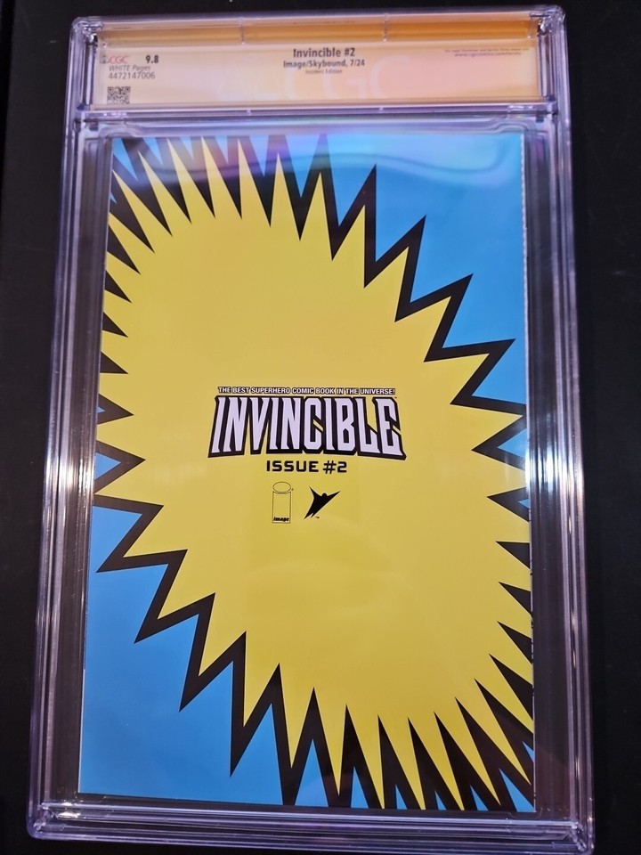 SDCC 2024 Invincible #2 B&W Sketch Insider Exclusive CGC 9.8 SIGNED ...