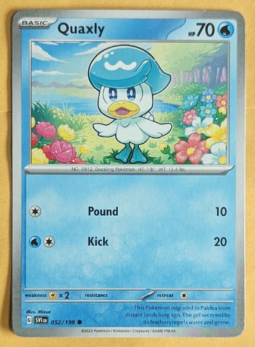 Scarlet & Violet Pokemon Card 2023. Quaxly 052/198 | eBay UK