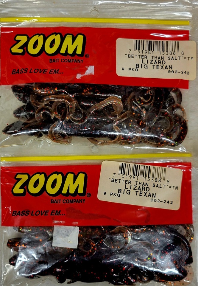 Zoom Super Salt Plus Lizard 6" !!2 PACKS!! - Choose Color | eBay