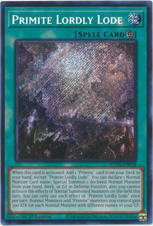 Primite Lordly Lode - ROTA-EN058 - Secret Rare 1st Edition Near Mint ...