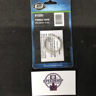 Mr Gasket Engine Timing Tape 1591; 8" Timing Tape for Chevy BBC & SBC ...