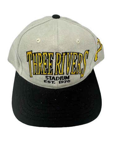 Vintage Pittsburgh Pirates Three Rivers Stadium Snapback Cap By Twins ...