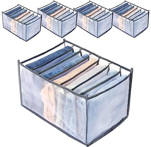 Clothes Organiser For Wardrobe Organizer For Clothes Storage 7 Grids ...