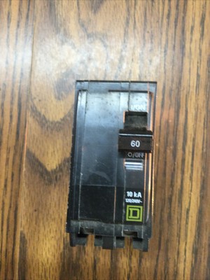 Square D QO260 2-Pole 60-Amp 120/240V Plug-In Circuit Breaker ...