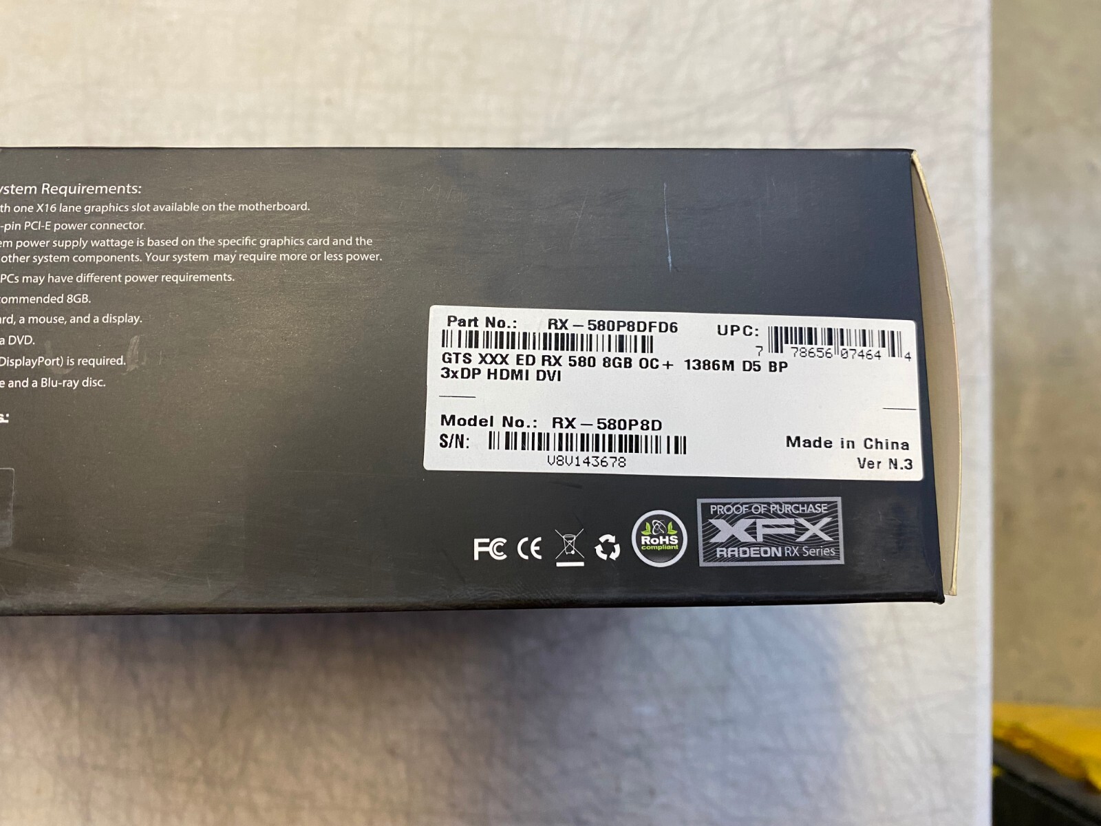 XFX Radeon RX 580 GTS Edition 8GB GDDR5, VR Ready, AMD Graphics (RX ...
