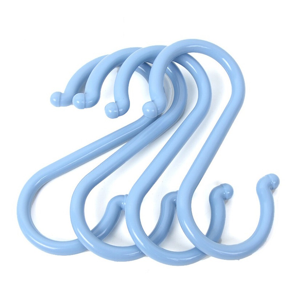 Portable Kitchen Hooks Home S Shape Plastic Clothing Rack Baby Stroller ...