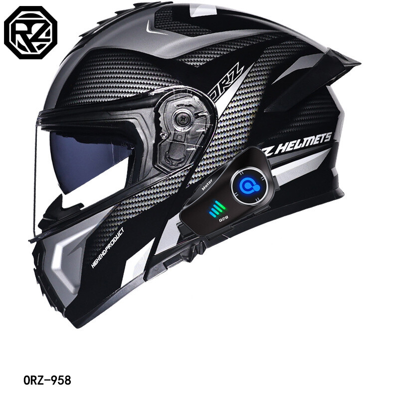 DOT Approved Bluetooth Motorcycle Helmet Camera Recorder Modular Motor ...