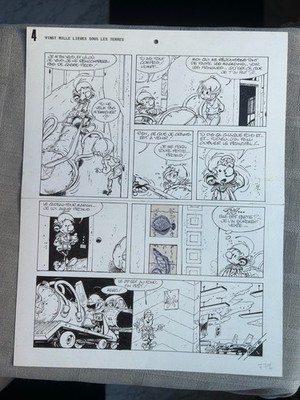 Pierre Seron Petits Hommes 20,000 Leagues Under The.. Original Board 28 ...