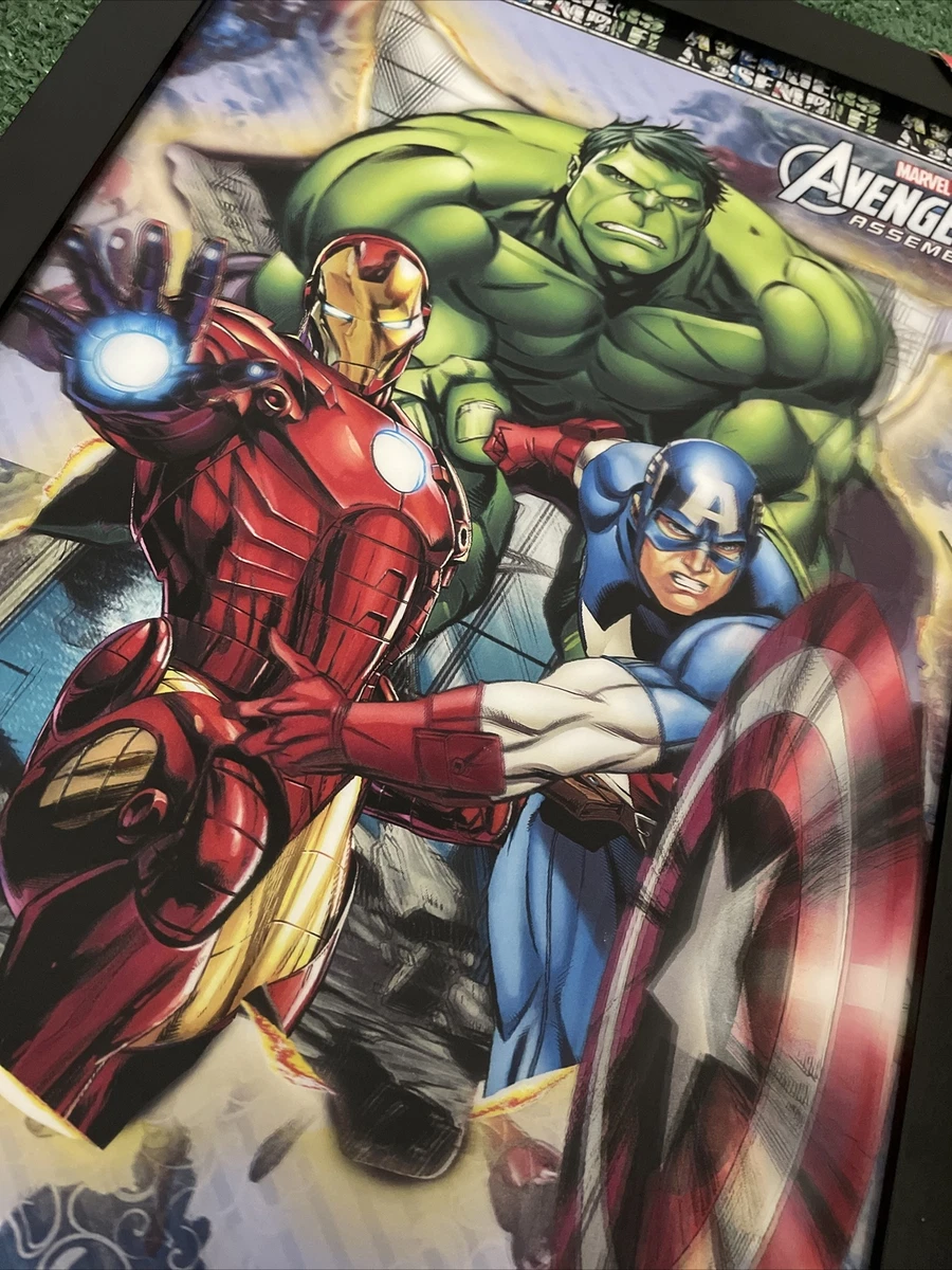Avengers Assemble Cartoon Poster