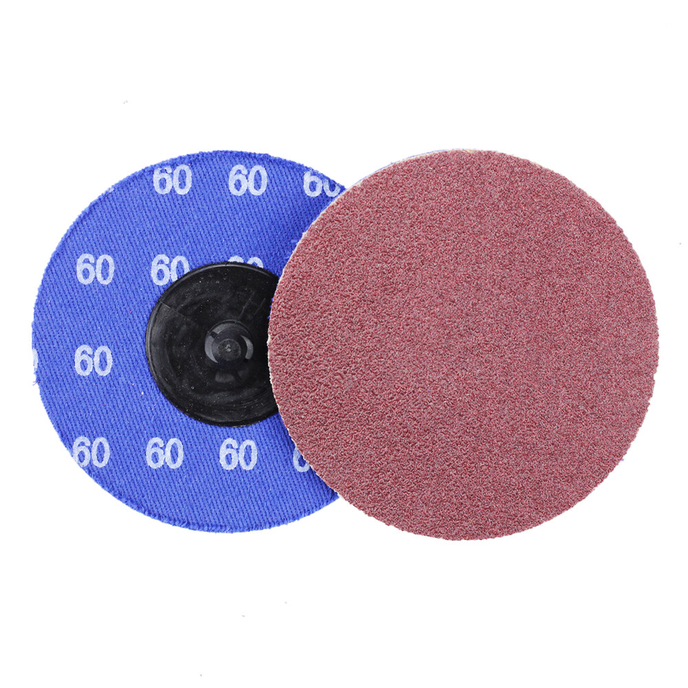 100 Pack - 3" 60 Grit A/O Quick Change Sanding Disc Black Hawk, Type R ...