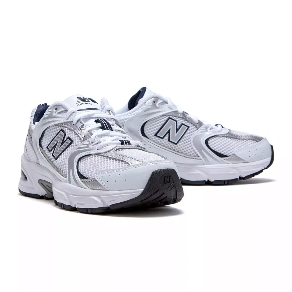 New Balance 530 Running Shoes Sneakers White Silver MR530SG Men women ...