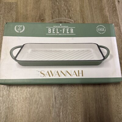 Bel-Fer Savannah 13x9 inch Enameled Cast Iron Grill Pan New in Box | eBay