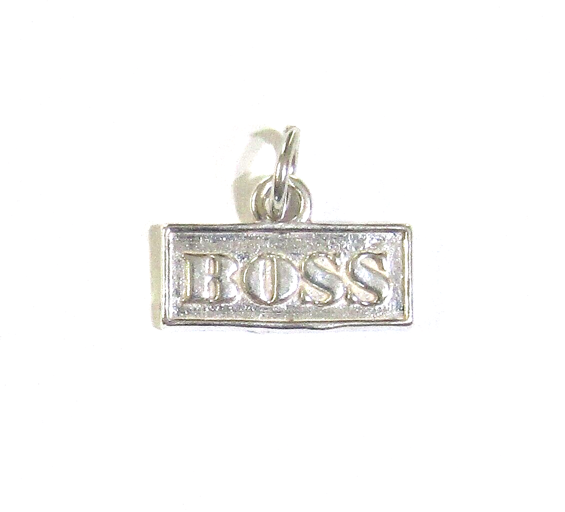 STERLING SILVER BOSS CHARM #2G200459 | eBay