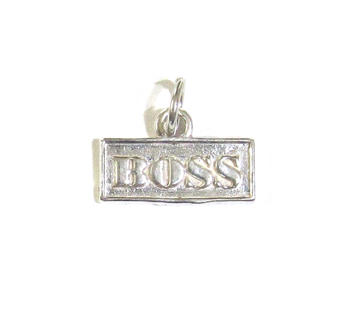 STERLING SILVER BOSS CHARM #2G200459 | eBay