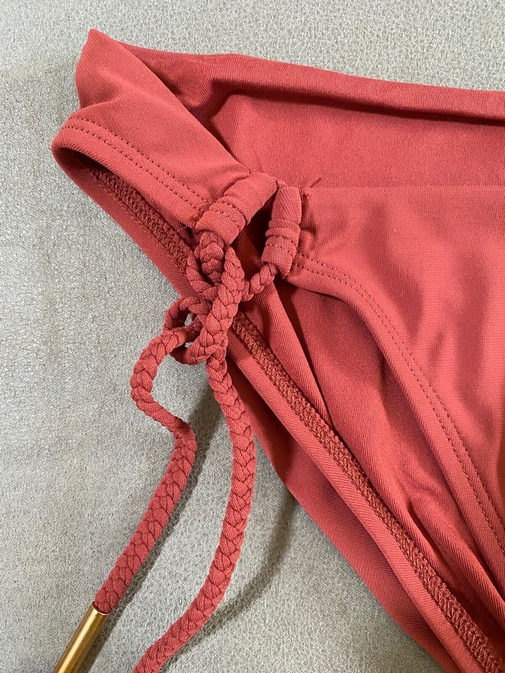 Robin Piccone Women's Ava Braided Loop Tie Side Bikini Bottom Size ...