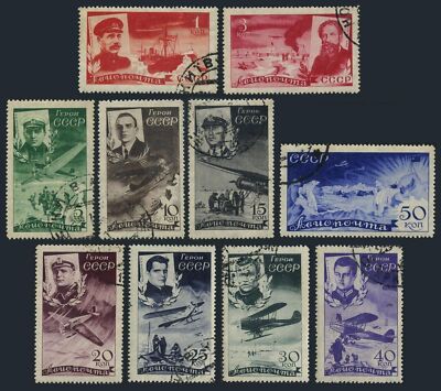 Russia C58-C67, CTO. Michel 499-508. Rescue of Ice-breaker Chelyuskin ...