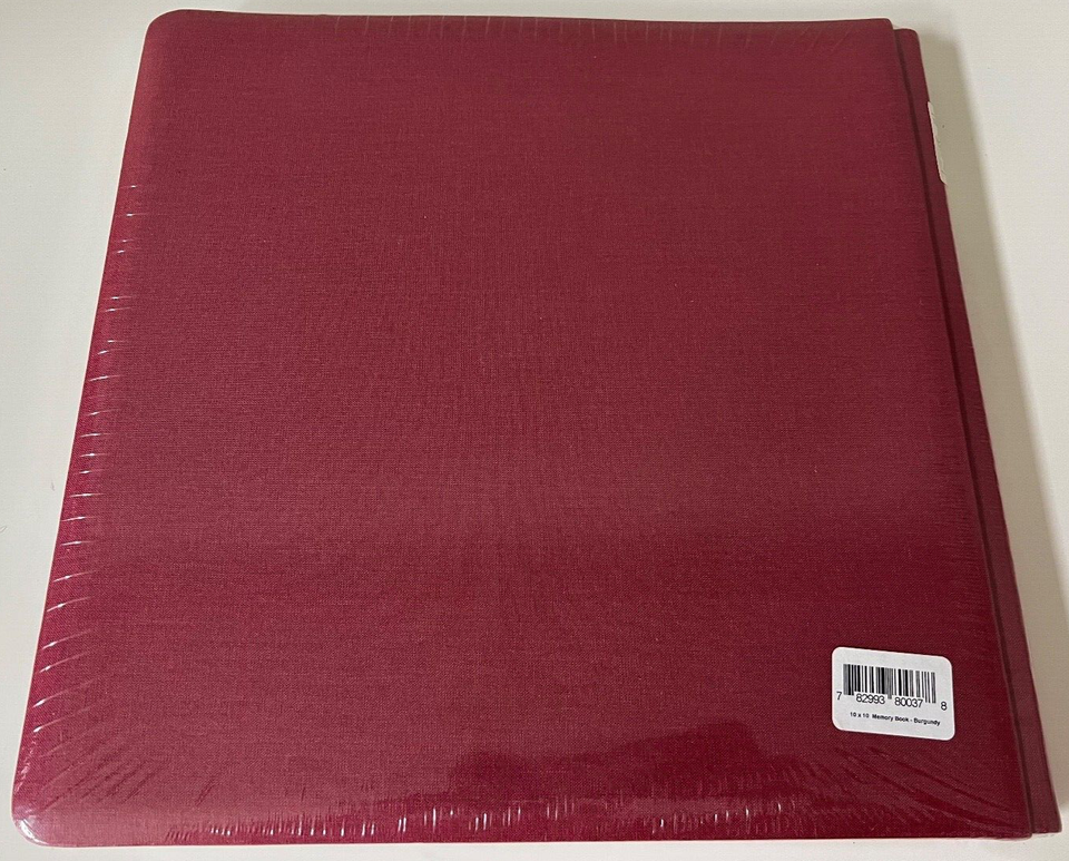 WESTRIM CRAFTS Expandable 12"x12" STRAP/HINGE CLOTH BURGUNDY ALBUM ~NEW ...