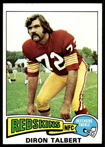 1975 Topps Diron Talbert #106 Washington Redskins K1 | eBay