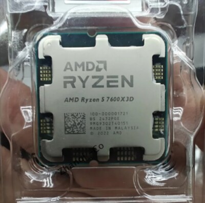 AMD Ryzen 5 7600X3D R5-7600X3D 4.1Ghz 6-Croe/12t 65W Socket AM5 100 ...
