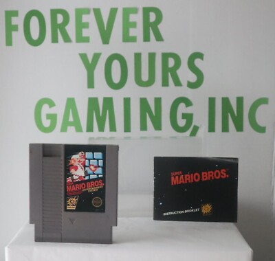 Super Mario Bros with Manual and Protective Plastic ( 5 Screw) | eBay