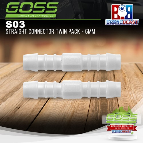 Goss S03 Straight Connector Twin Pack - 6mm | eBay
