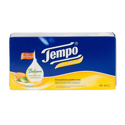 Tempo Plus Balsam With Almond 12 X 80 Tissues 7322540334043 | eBay UK