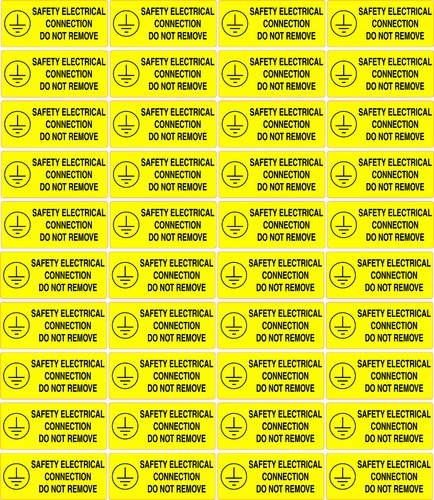 Electrical Warning Labels 230v 240v 400v 415v 440v Electric Shock, High ...