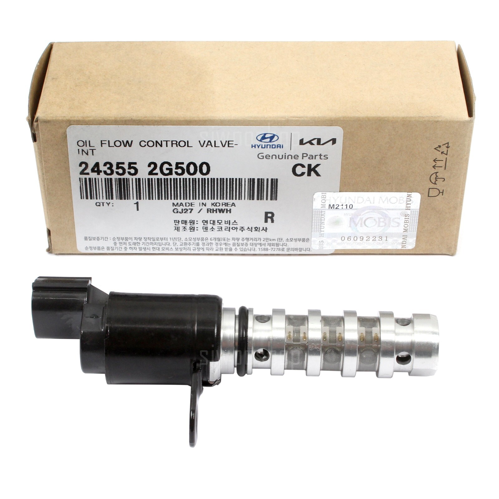 GENUINE 243552G500 Oil Control Valve for 08-16 Santa Fe Sonata Optima ...