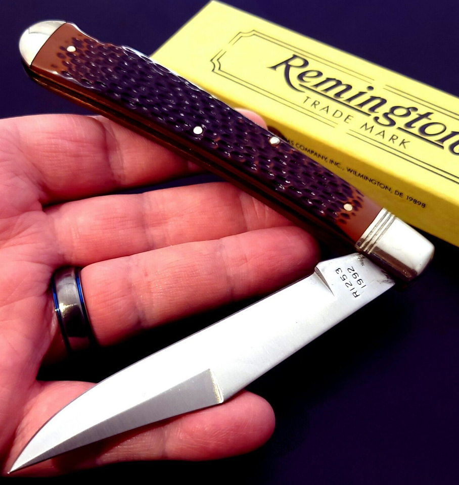 Remington Umc Knife Made in USA Guide R1253 Lockback 5.5" Closed Jigged ...