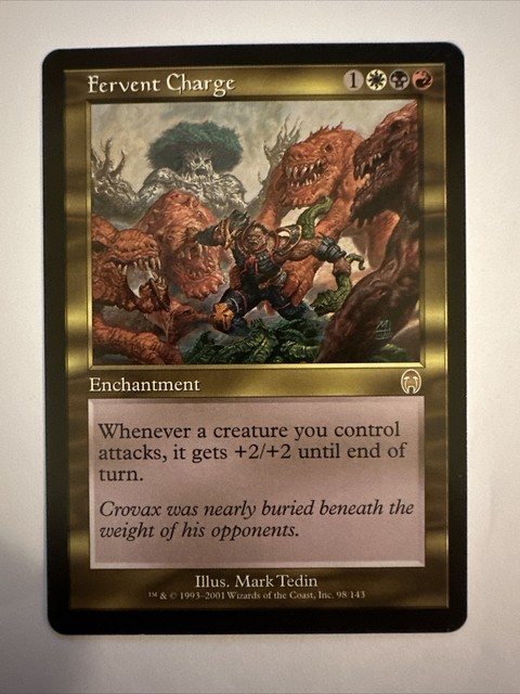 MTG Fervent Charge Apocalypse 98/143 Regular Rare for sale online | eBay