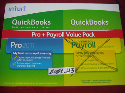 INTUIT QUICKBOOKS PRO 2011 FOR WINDOWS FULL RETAIL USA VERSION= NEW SEALED BOX= | eBay