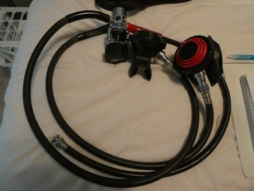 SCUBA OCTOPUS SHERWOOD REGULATOR SHERWOOD 2ND UNNAMED 2ND HOSE FOR BC ...