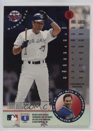 1996 Leaf Paul Molitor #80 HOF | eBay