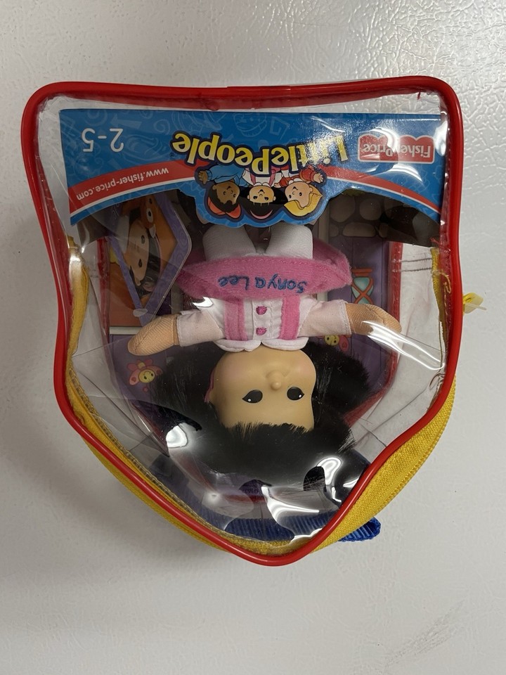 Fisher Price Little People Sonya Lee Plush Stuffed 5” Doll Vintage New ...