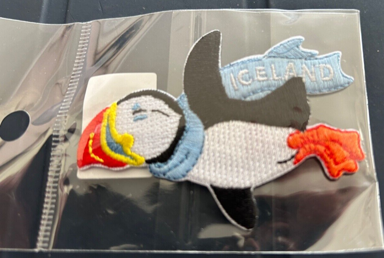 Puffin Bird Embroidered Patch Iceland | eBay