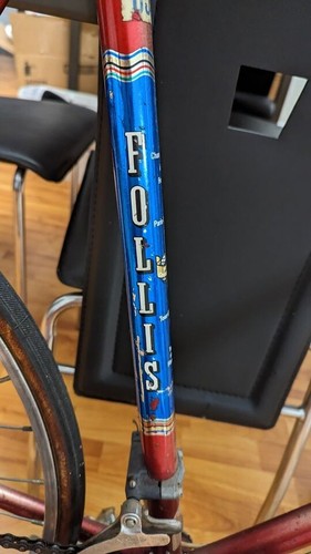 Vintage Red French Follis Road Bike | eBay