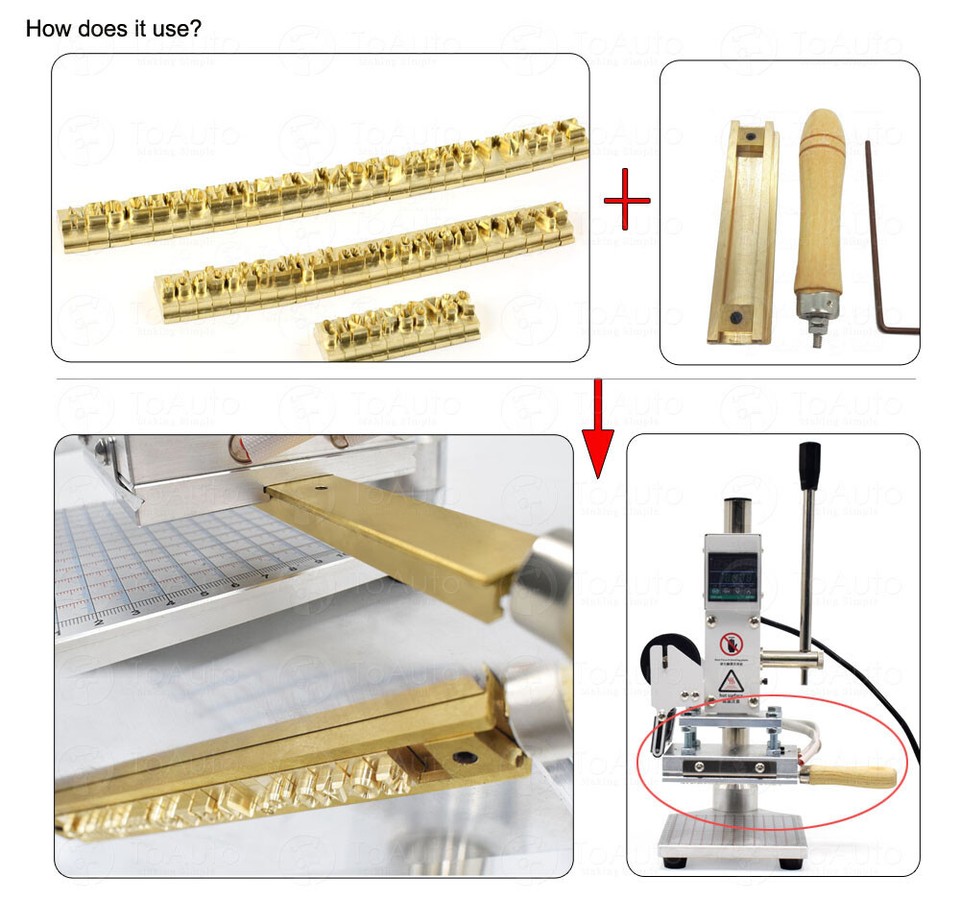 Brass Flexible Letters Numbers Alphabets Symbols for Hot Foil Stamping ...